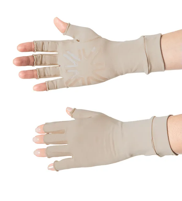 Luva Protetora Do Sol Antiaging Curta Uv Line GG CHOCOLATE | Santa Apolônia