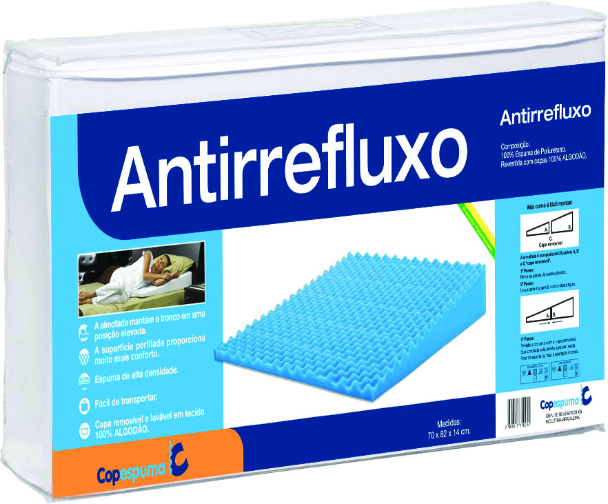 ALMOFADA ANTI REFLUXO ADULTO COPESPUMA - Santa Apolônia Hospitalar